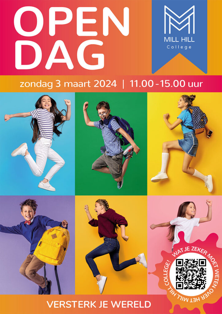 Open dag op 3 maart 2024 van 11.00 tot 15.00 uur - Mill Hill College